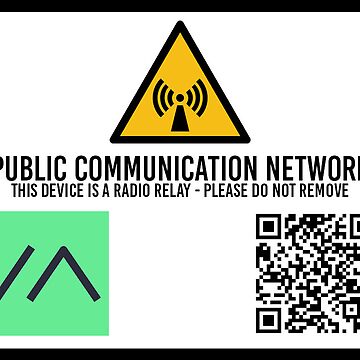 "Meshtastic Warning Label" Sticker for Sale by HarrierAV8 | Redbubble