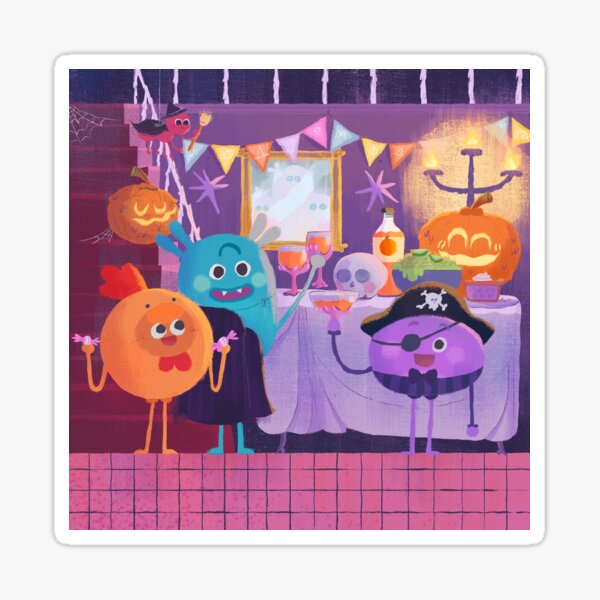 "Bumble Nums Halloween Bash! " Sticker for Sale by Super Simple Songs ...