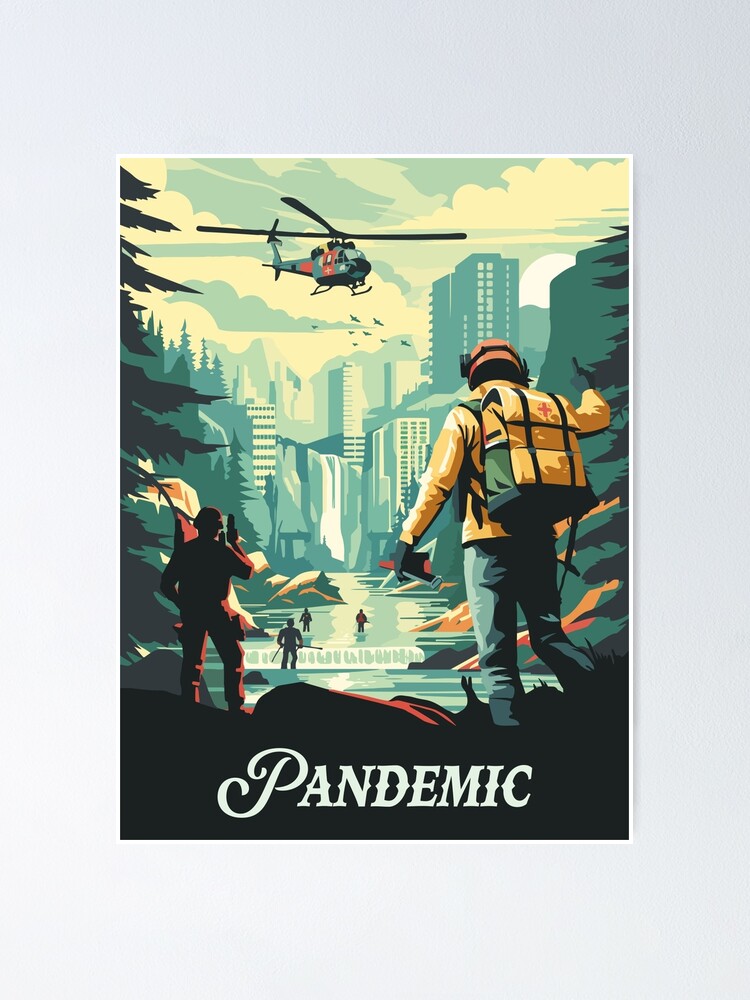 "PANDEMIC - Poster Inspired by Pandemic / Retro Board Game Poster ...