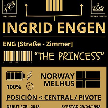 "Ingrid Engen Minimalist Scheme" Sticker by Camisecta | Redbubble