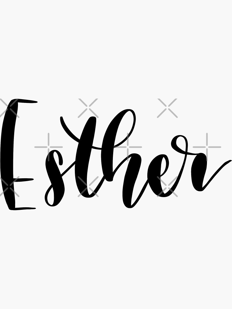 "Esther " Sticker for Sale by ellietography | Redbubble