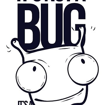 "Coding Joke Bug vs Feature Design" Sticker for Sale by Pujo Design ...