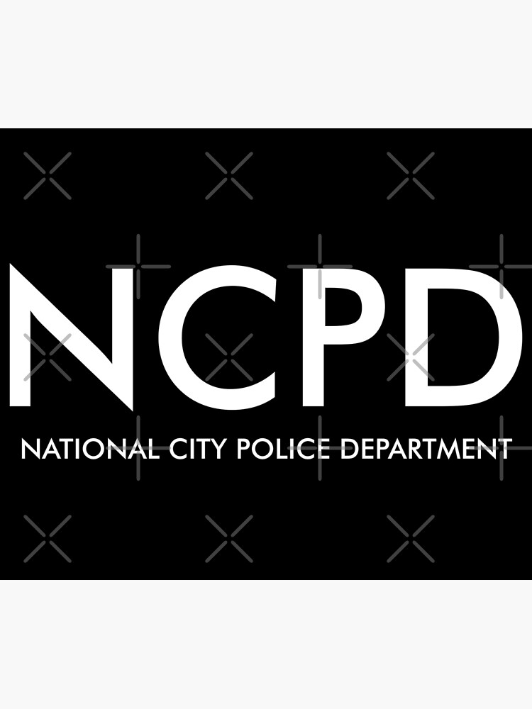 "National City Police Department (NCPD) White" Poster for Sale by ...