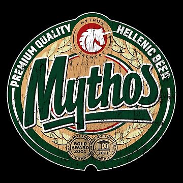 "Hellenic Greek Beer Mythos Vintage" Sticker for Sale by vabilafalya ...