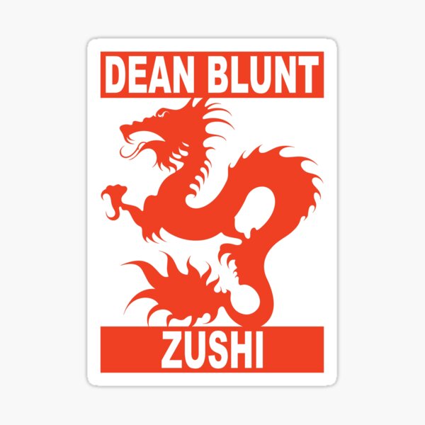 "Dean Blunt ZUSHI" Sticker for Sale by aalb1n | Redbubble