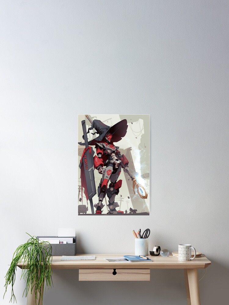 "Mecha-Wizard" Poster for Sale by LinesSensei | Redbubble