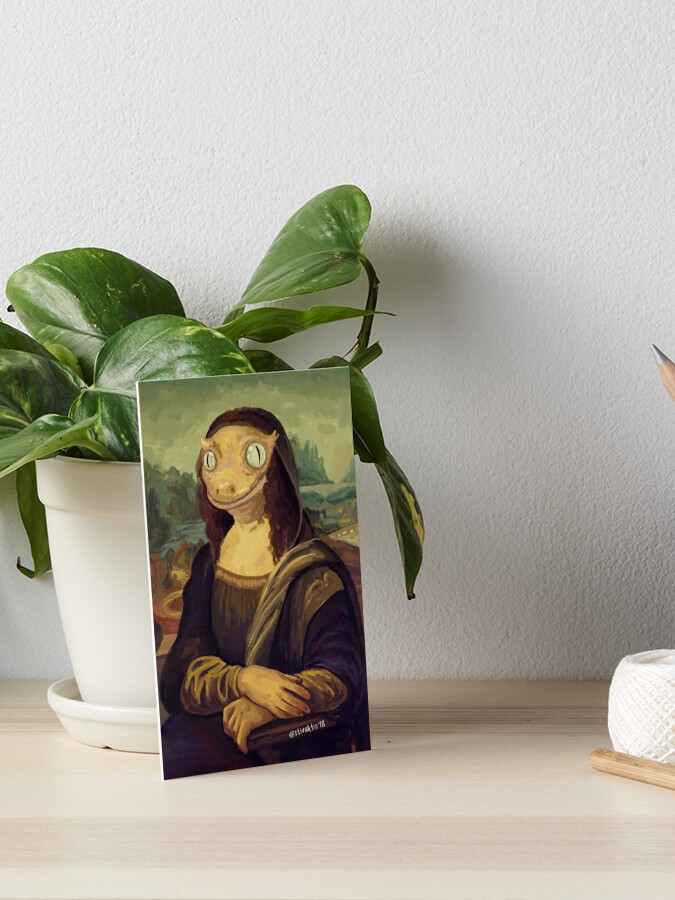 "Mona Lizard" Art Board Print for Sale by Steve Stivaktis | Redbubble