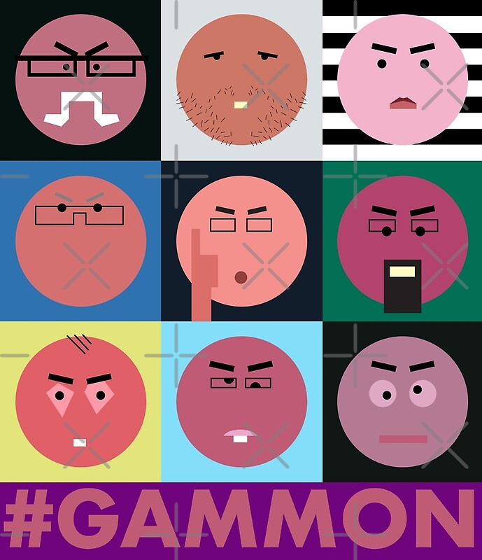"#GAMMON - HASHTAG GAMMON - WALL OF GAMMON" by Clifford Hayes | Redbubble