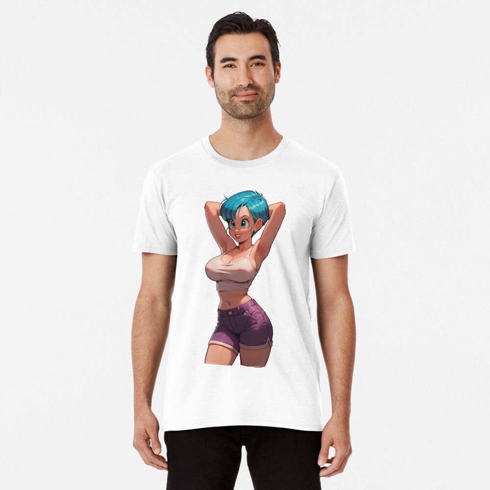 "Cute woman in blue hair" Sticker for Sale by MadeByHaresShop | Redbubble