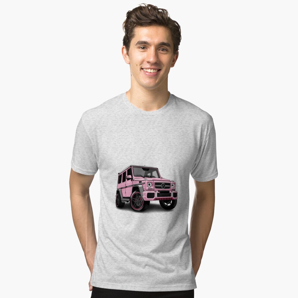 "G class g wagon pink car" Sticker for Sale by Nagikseyanart | Redbubble