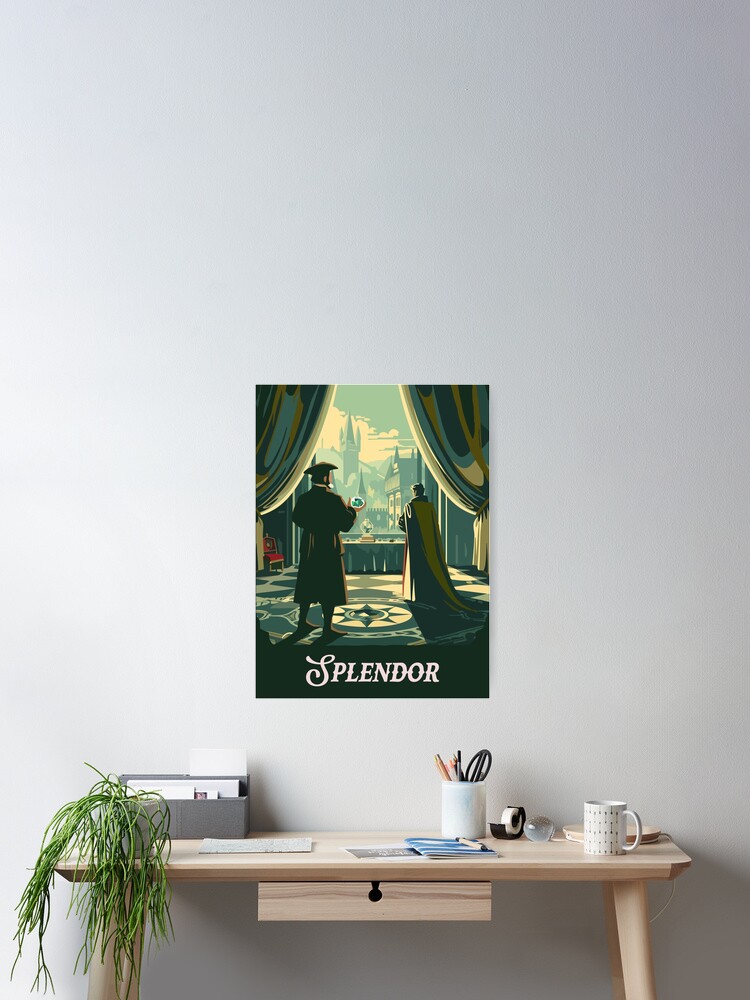 "SPLENDOR - Inspired Poster / Retro Board Game Poster / Wall Art Print ...