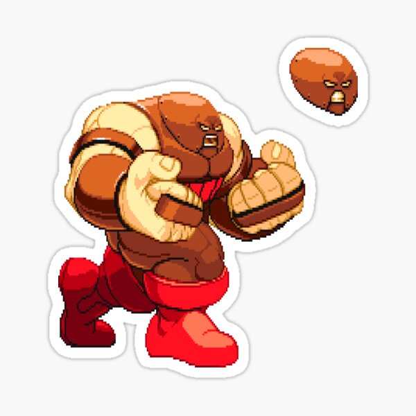 "Juggernaut Stance MvC2" Sticker for Sale by ropified | Redbubble