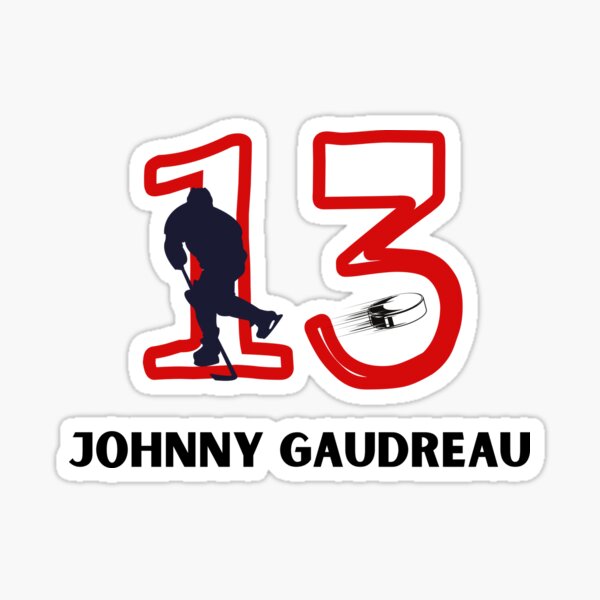 "Johnny Gaudreau hockey 13" Sticker for Sale by Tresbeauogranig | Redbubble