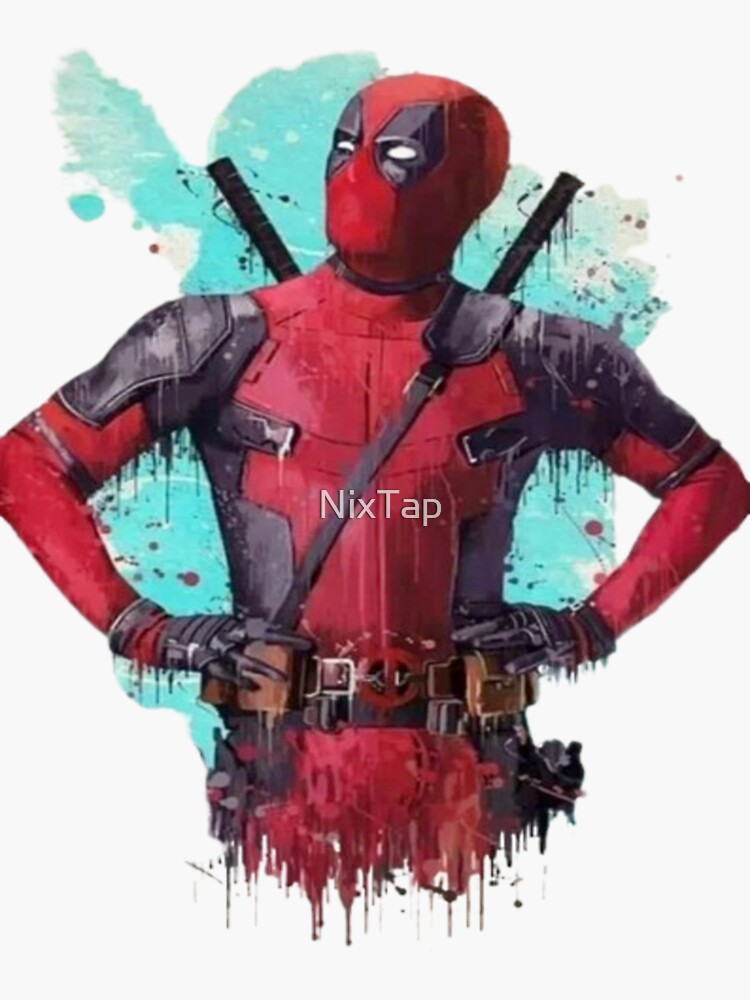 "Deadpool" Sticker for Sale by NixTap | Redbubble
