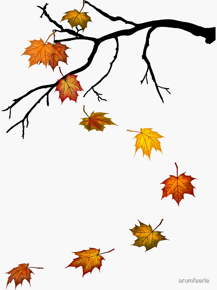 "Autumn Leaves" Sticker for Sale by arumfaerie | Redbubble