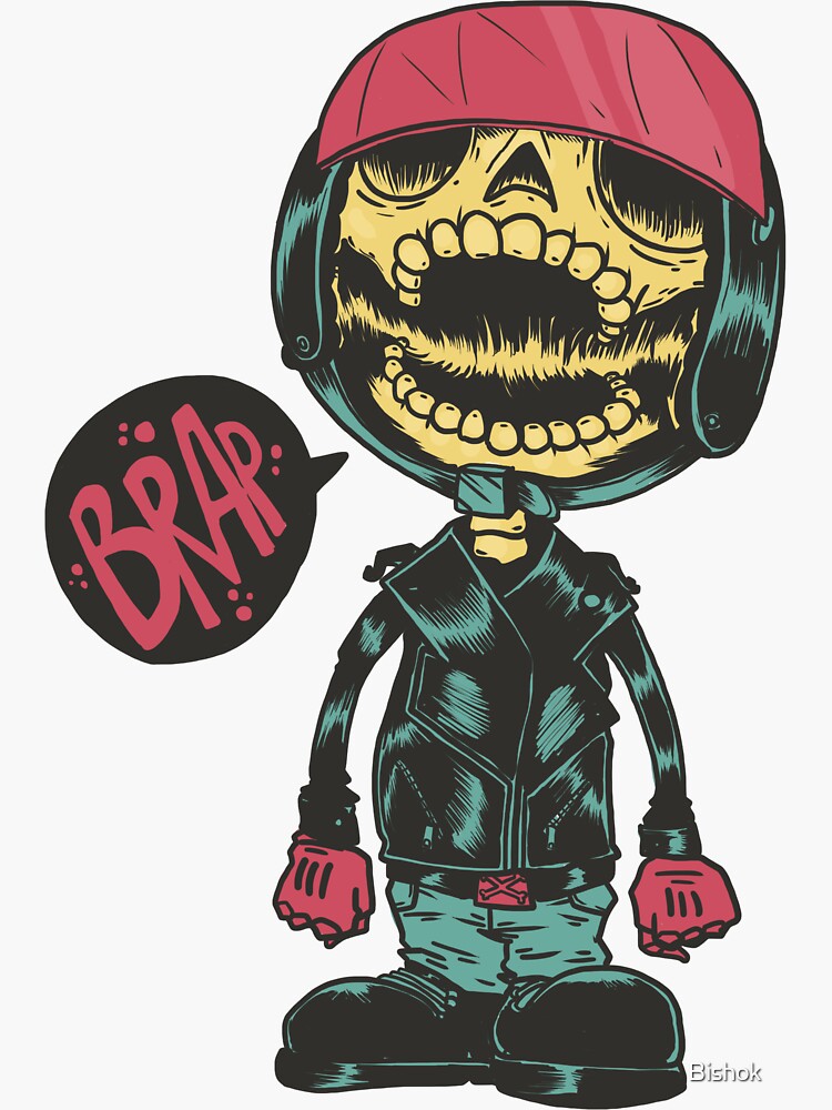 "Mini BRAP" Sticker for Sale by Bishok | Redbubble