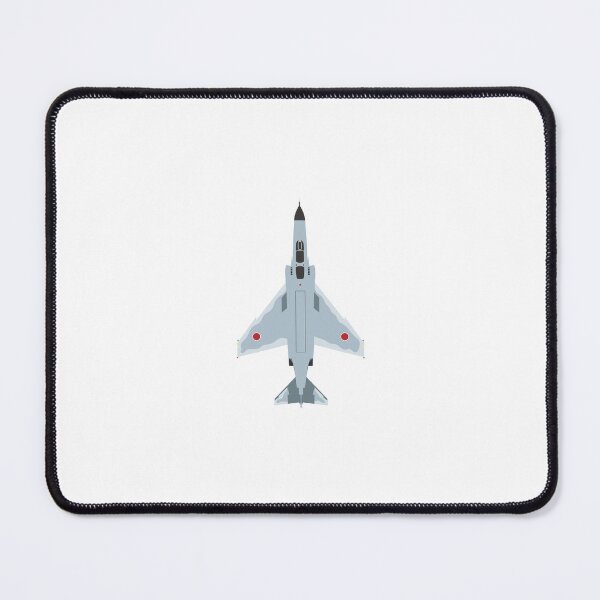 "JASDF F-4EJ Kai Phantom II Fighter Jet FLAT 4C Illustration" Mouse Pad ...