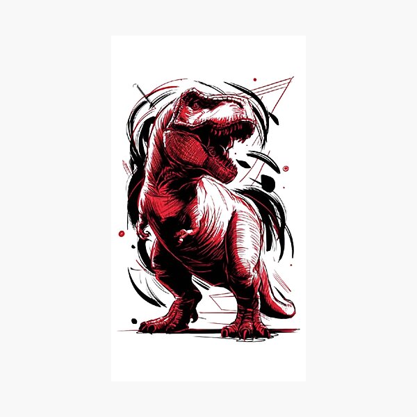 "T-Rex with its iconic roaring pose" Photographic Print for Sale by ...