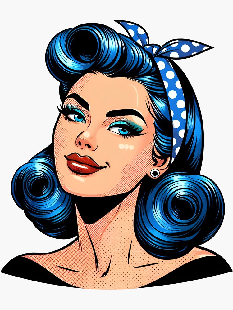 "Retro Comic Girls - Vintage Pop Art Women Illustrations, Classic 70s ...