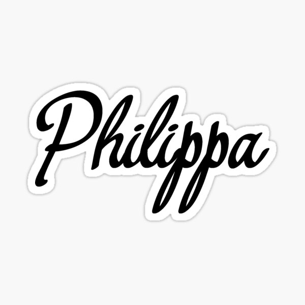 "Philippa" Sticker for Sale by Shalomjoy | Redbubble