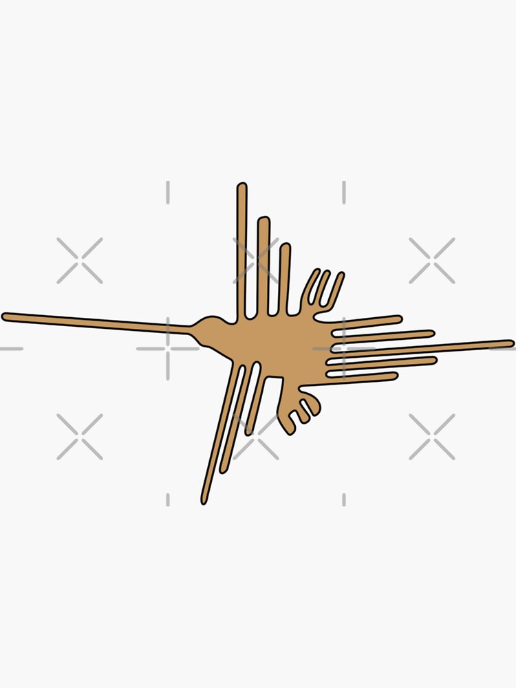 "Nazca Hummingbird" Sticker by kernowerno | Redbubble