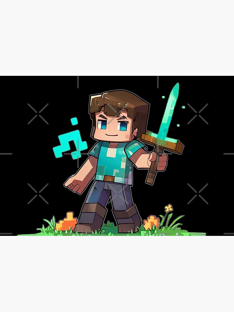 Minecraft Steve With Diamond Sword
