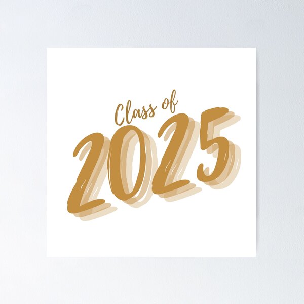 "Class Of 2025. Simple Typography 2025 Design for Class Of/ Graduation ...