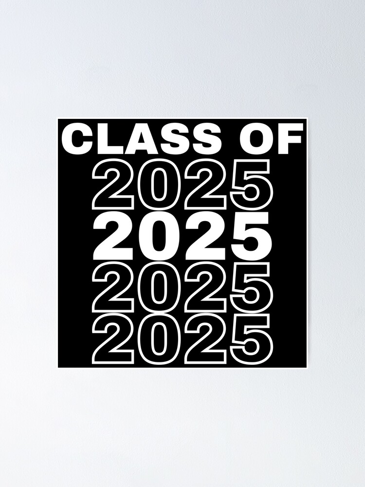 "Class Of 2025. Simple Typography 2025 Design for Class Of/ Graduation ...
