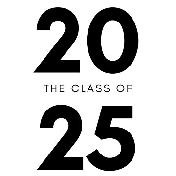 Póster for Sale con la obra «Clase de 2025. Diseño de tipografía simple ...