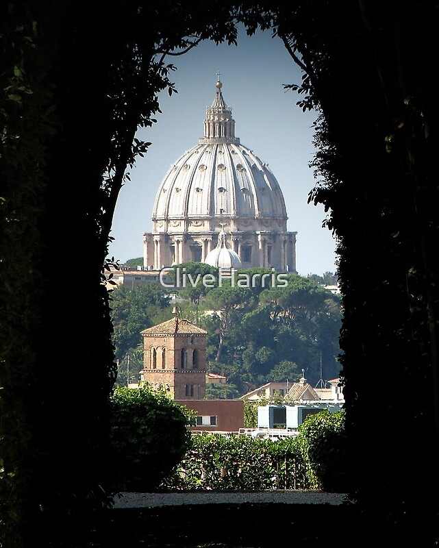 "Aventine keyhole, Rome" by CliveHarris | Redbubble
