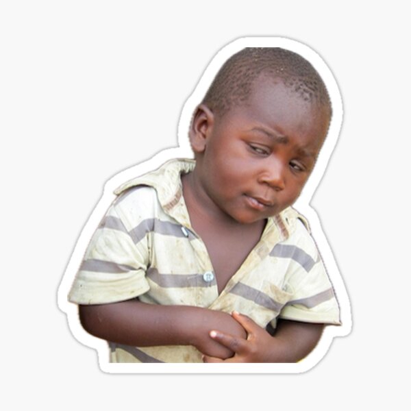 Skeptical Black Kid Meme Water