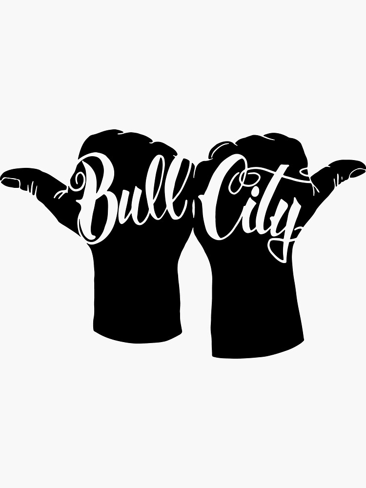 "Bull City - Durham North Carolina" Sticker for Sale by chgcllc | Redbubble