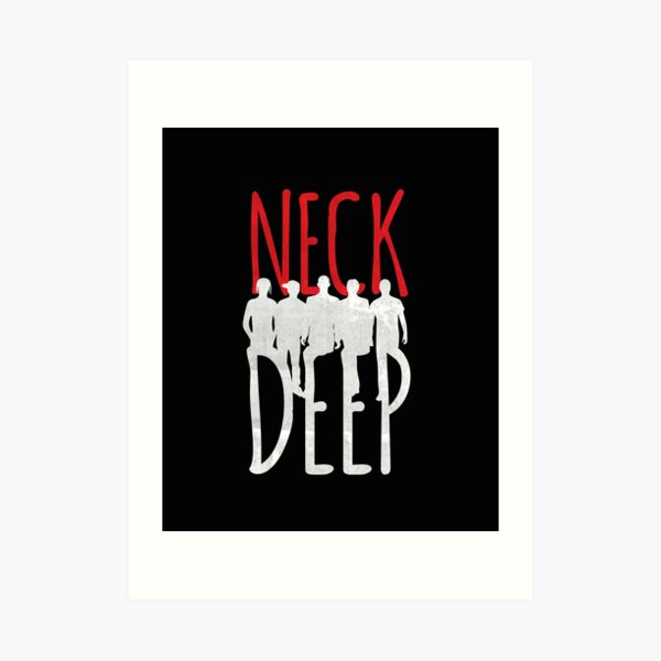 "Neck Deep Band Shirt" Art Print by Diardo | Redbubble