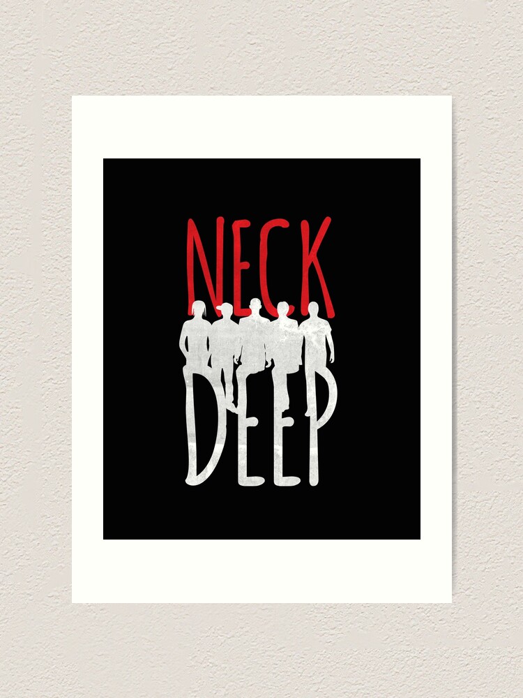 "Neck Deep Band Shirt" Art Print by Diardo | Redbubble