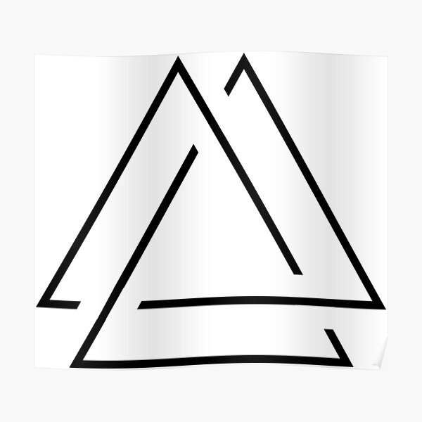 "Three Triangles Design" Poster for Sale by Crampsy | Redbubble