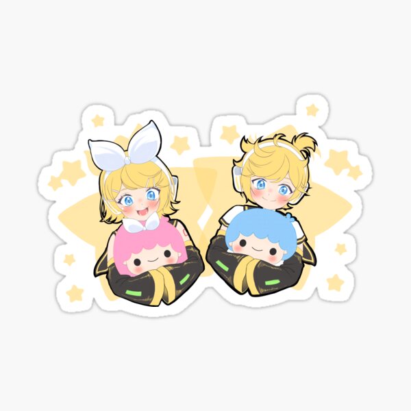 "Vocaloid Kagamine Rin/ Len" Sticker for Sale by maegami-micco | Redbubble