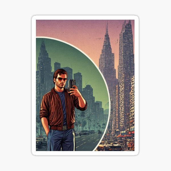 "GTA V " Sticker for Sale by rrtrtrtr | Redbubble