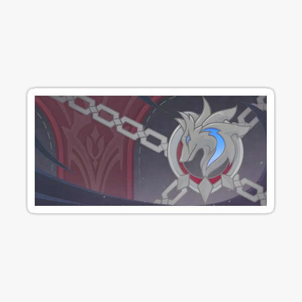 "Wriothesley Namecard Background | Genshin Impact" Sticker for Sale by ...