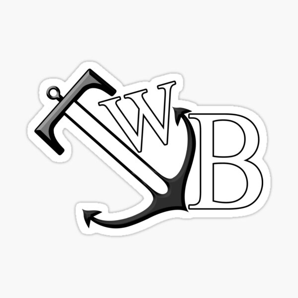 "TWB Logo on White" Sticker for Sale by brucefrommert | Redbubble