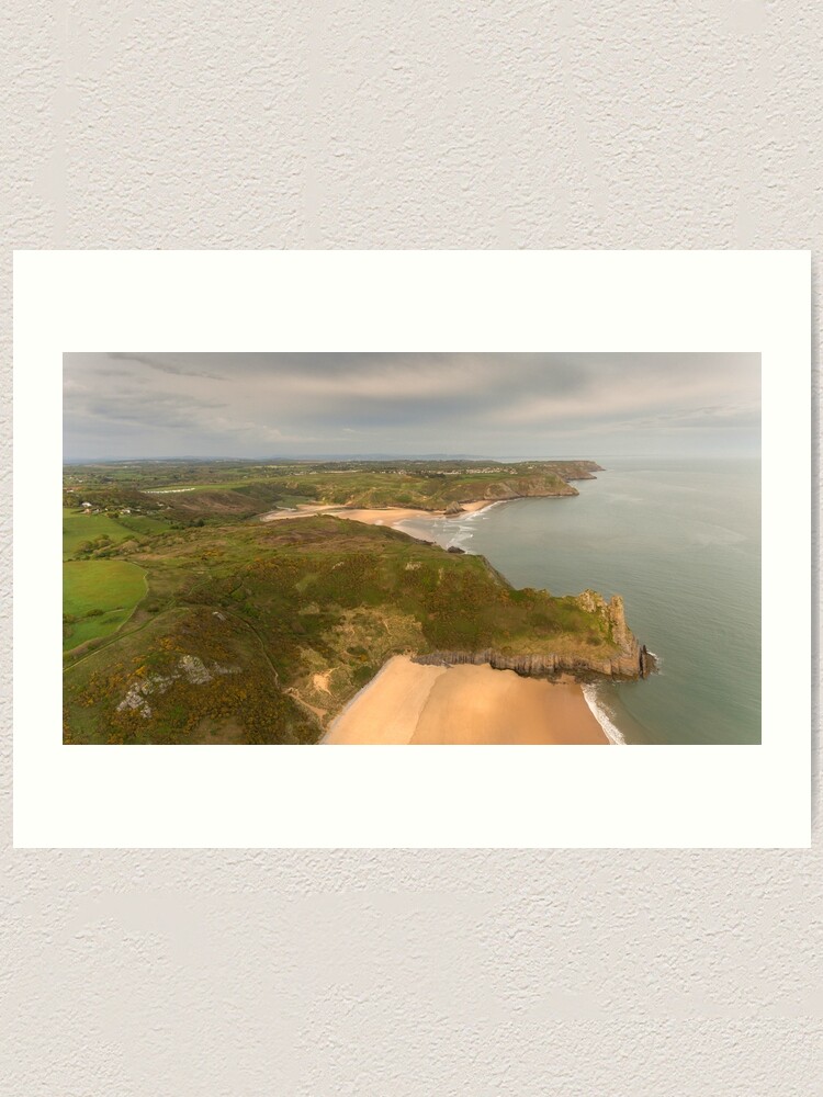 "Tor Bay and The Great To on the Gower peninsular" Art Print for Sale ...