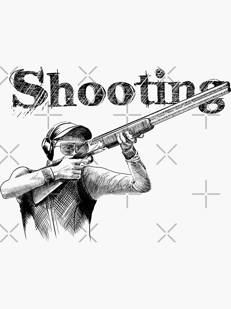 "Shooting" Sticker by Sibo Miller | Redbubble