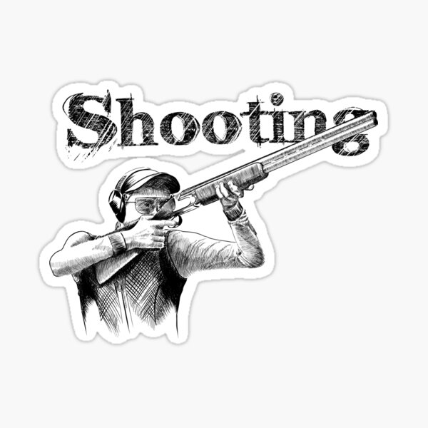 "Shooting" Sticker by Sibo Miller | Redbubble