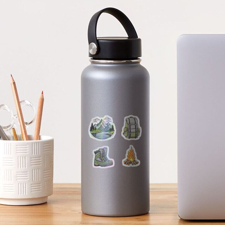 "Hiking Sticker Pack" Sticker for Sale by Milandrial | Redbubble