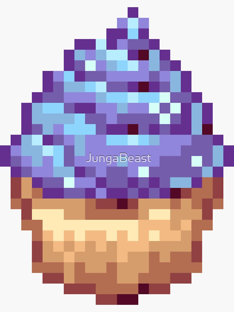 "Pixel Cupcake" Sticker for Sale by JungaBeast | Redbubble