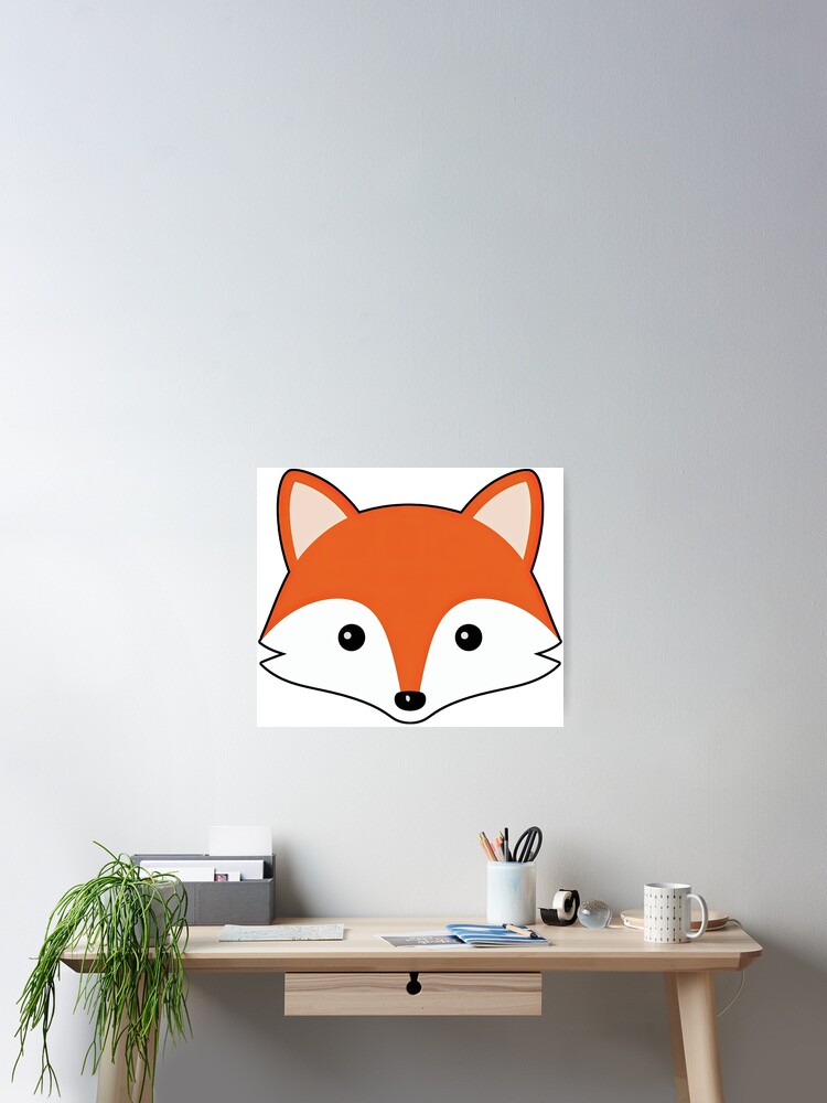 "Fox Face" Poster for Sale by mrdavidhowell | Redbubble