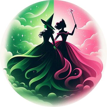 "Elphaba & Glinda Wicked the Musical Defying Gravity" Poster for Sale ...