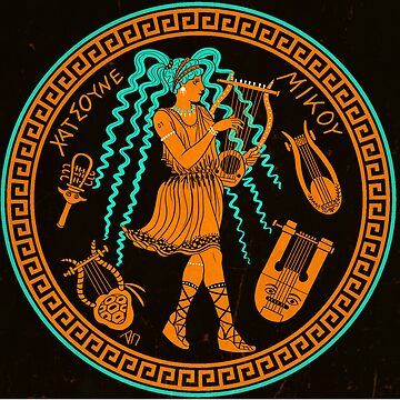 "Ancient Greek Hatsune Miku" Sticker for Sale by AlexanderPetela ...