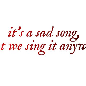 "hadestown but it’s the folklore font" Sticker for Sale by ...