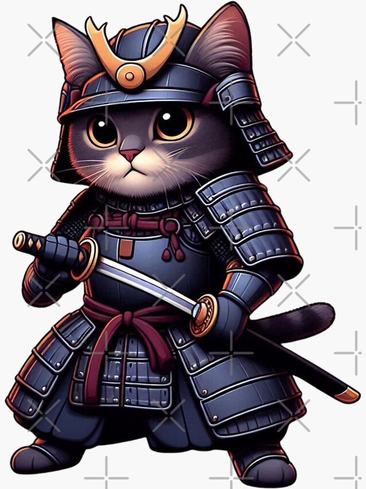 "samurai, samurai cat, neko samurai, Kawaii Cat, Cute Cat, cat lover ...