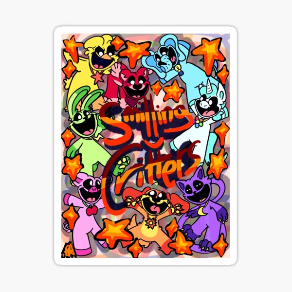 "Smiling critters poppy playtime!" Sticker for Sale by Itsbackseatart ...